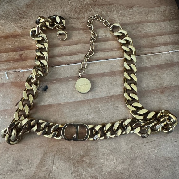 Dior | Jewelry | Dior Gold Chain Necklace | Poshmark